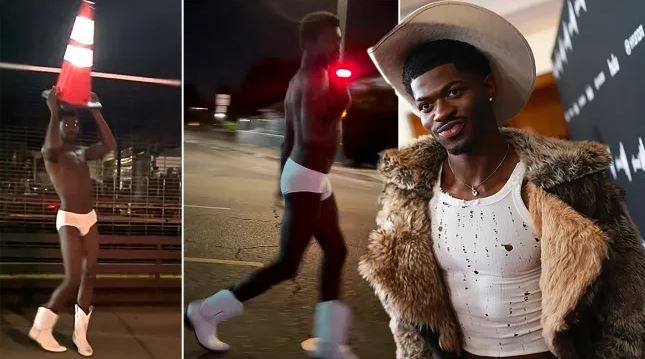 Popular Rapper, Lil Nas X Seen Walking Through The Streets Of LA Around 4 AM Wearing Only ...